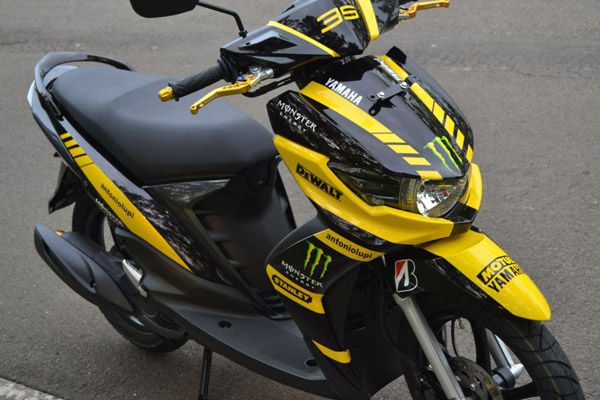 Foto Modif Mio Soul Gt Standar | Wallpaper Modifikasi Motor