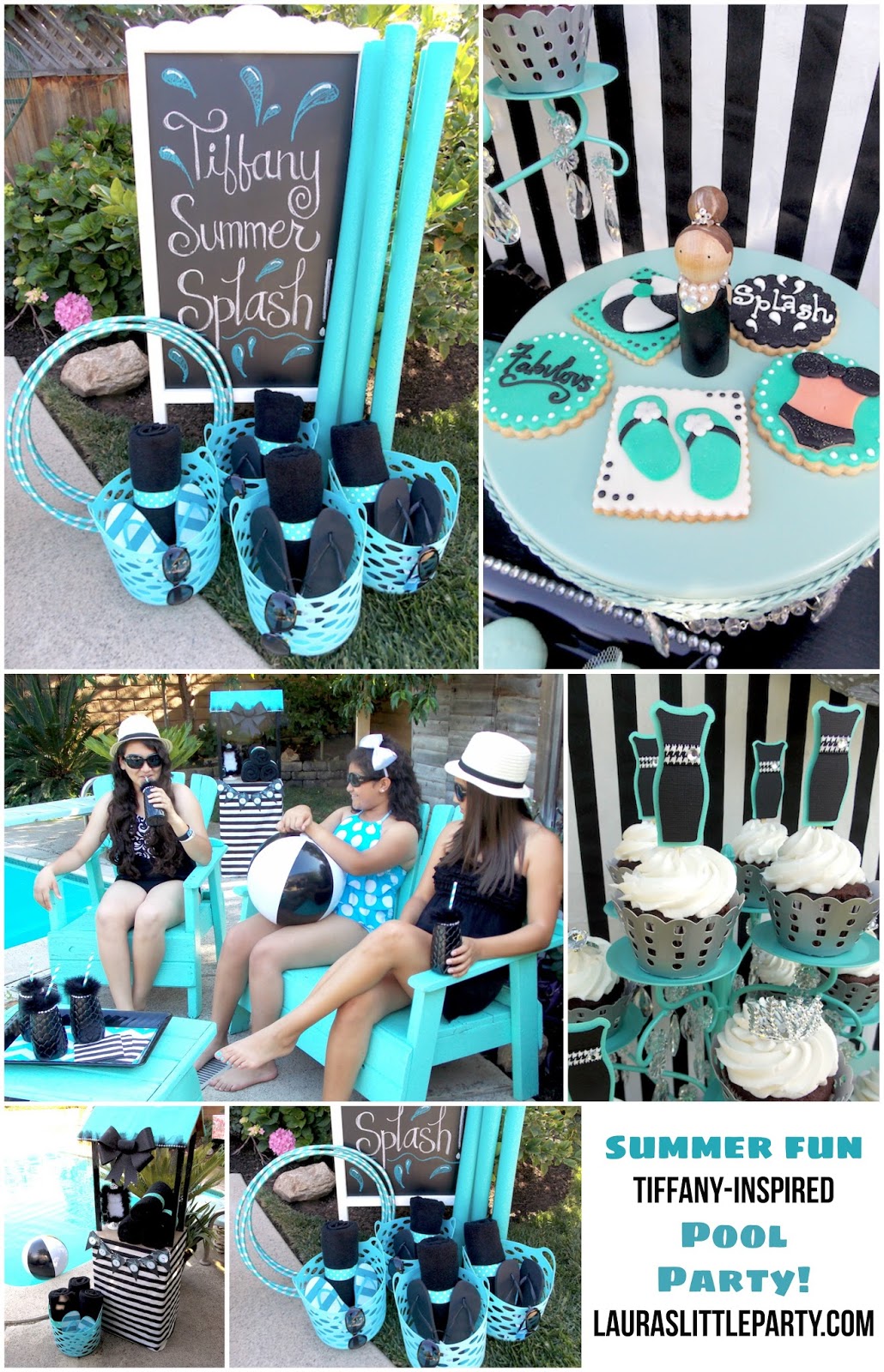 Tiffany Summer Splash | Pool party ideas - LAURA'S little PARTY