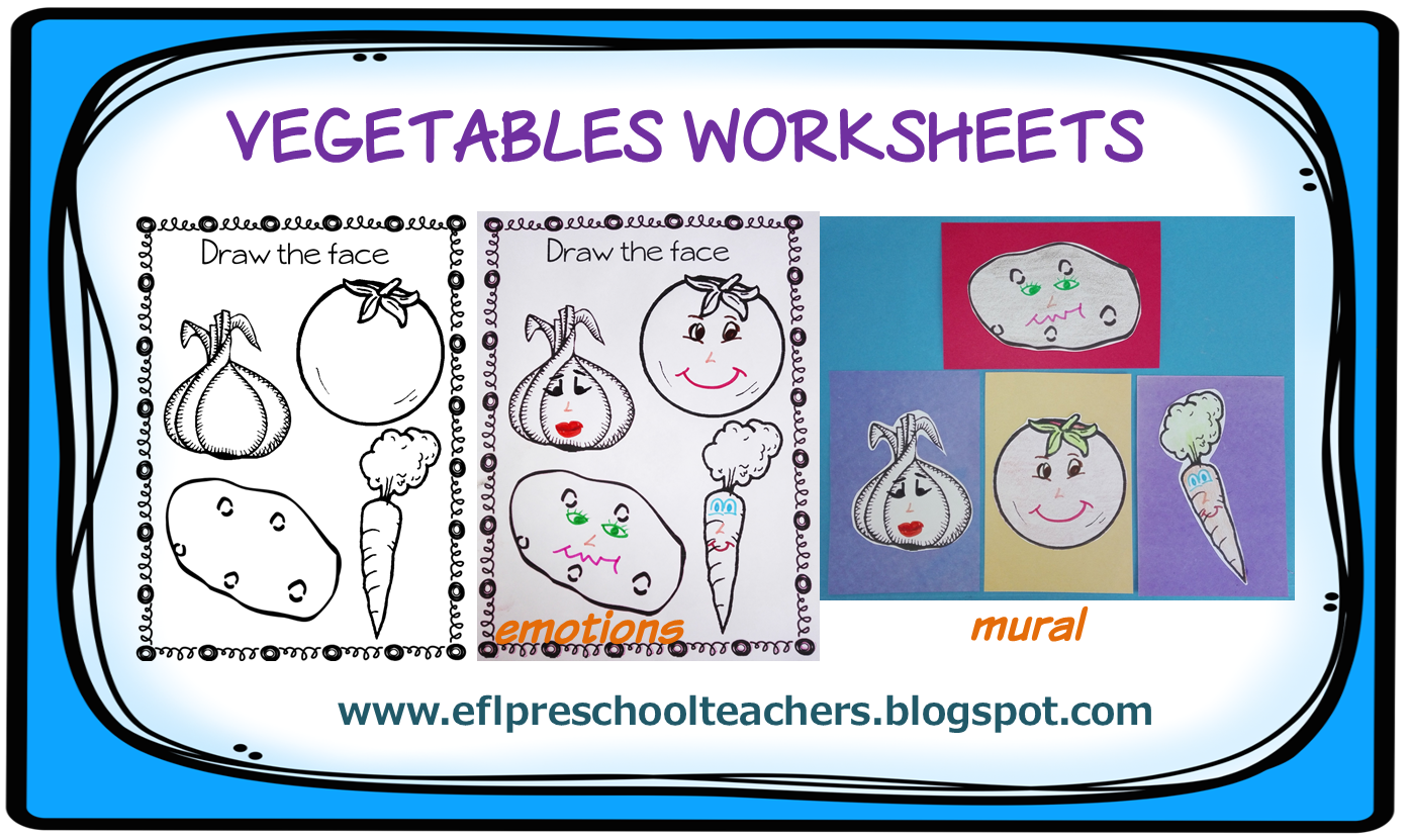 ESL/EFL Preschool Teachers: Vegetables Activities