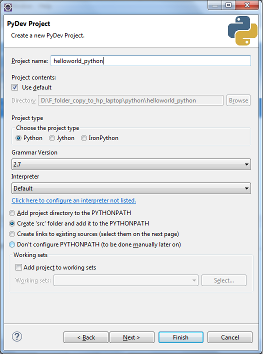 Learn and shine: Getting started with python using eclipse