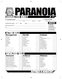 EPIC! The RPG Blog: PARANOIA in CON sector