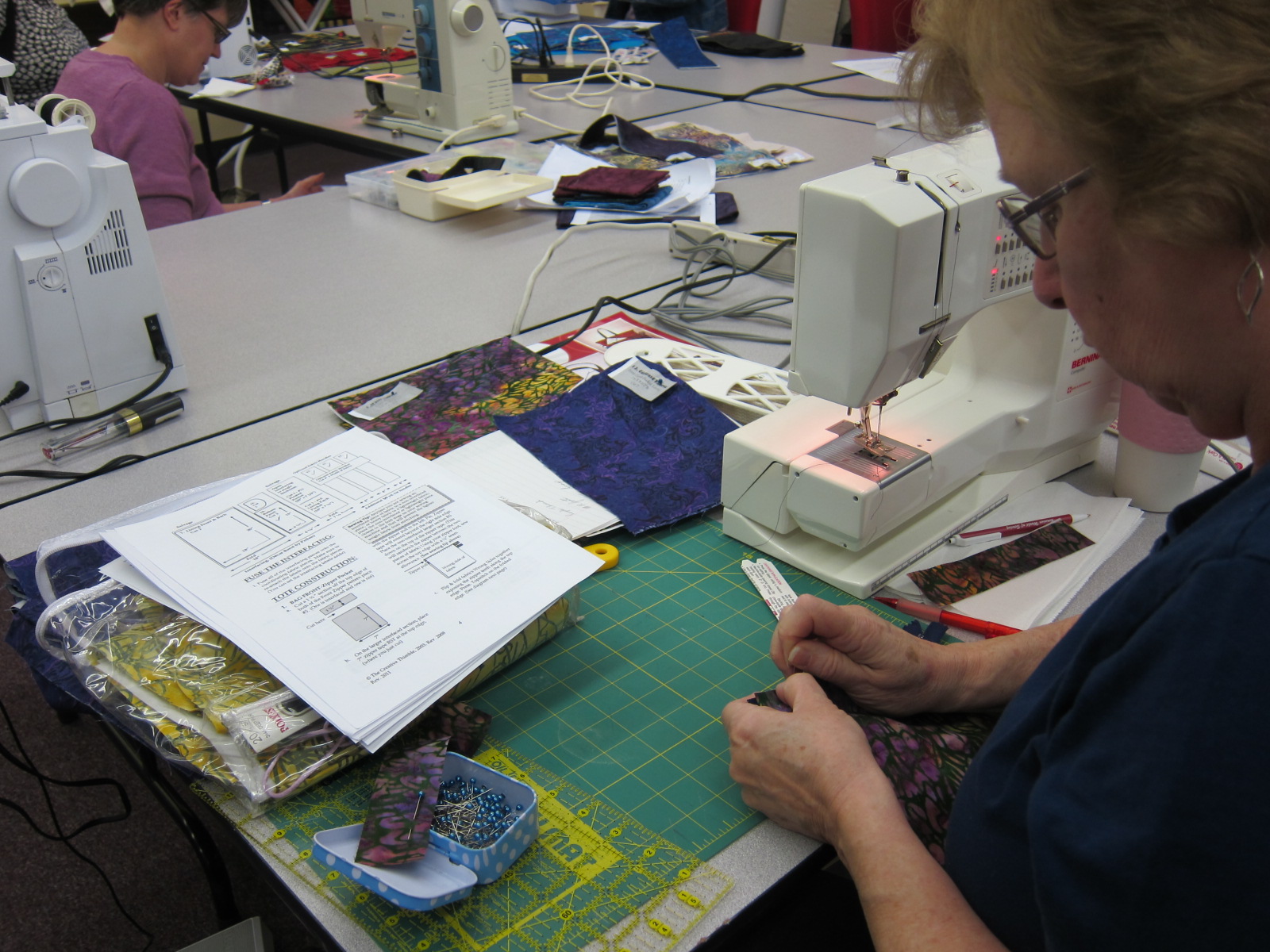 Bernina World of Sewing: Class for staff!