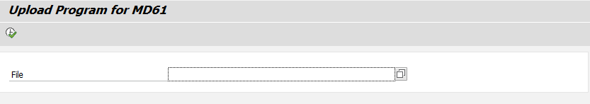Data uploading in MD61 using Bapi in SAP ABAP