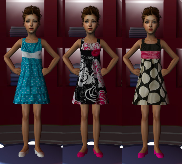 Birdgurl's Sims 2 Creations: Child Female Dress Collection 19