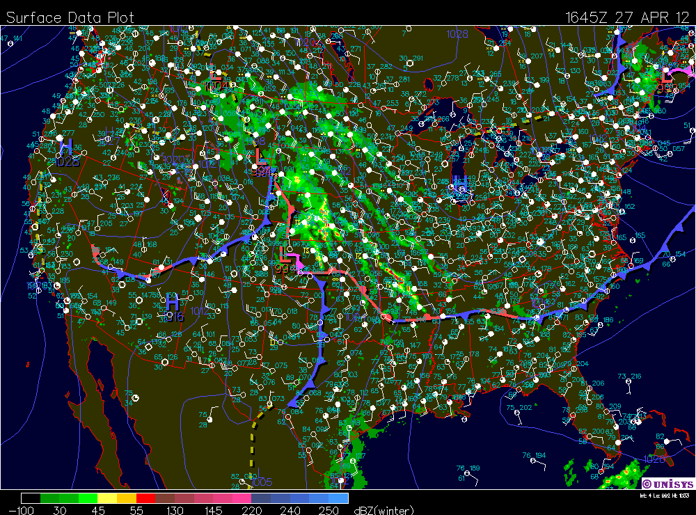 Geography 341: Daily Weather Journal: April 2012