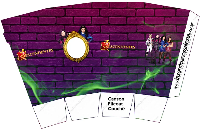 Descendants Party: Free Printable Boxes. - Oh My Fiesta! in english