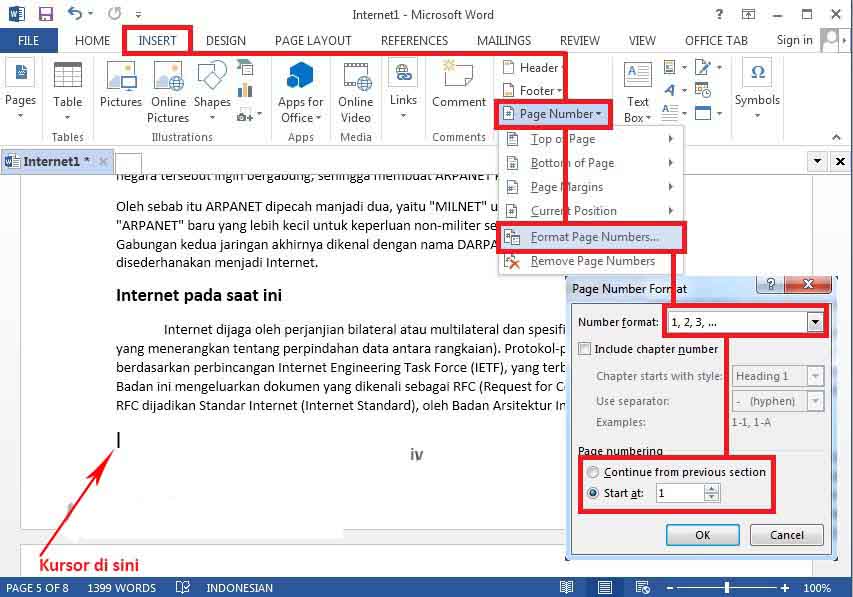 Cara Membuat Nomor Halaman Berbeda di Microsoft Word Dengan Mudah - Komputer Tutorials