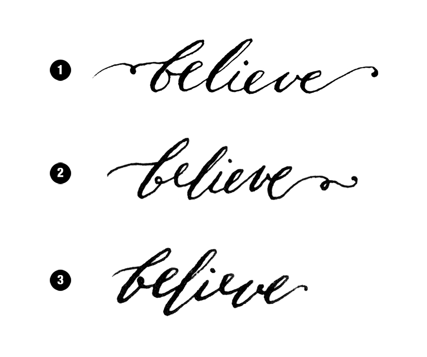 Little Seed: Believe + Calligraphy
