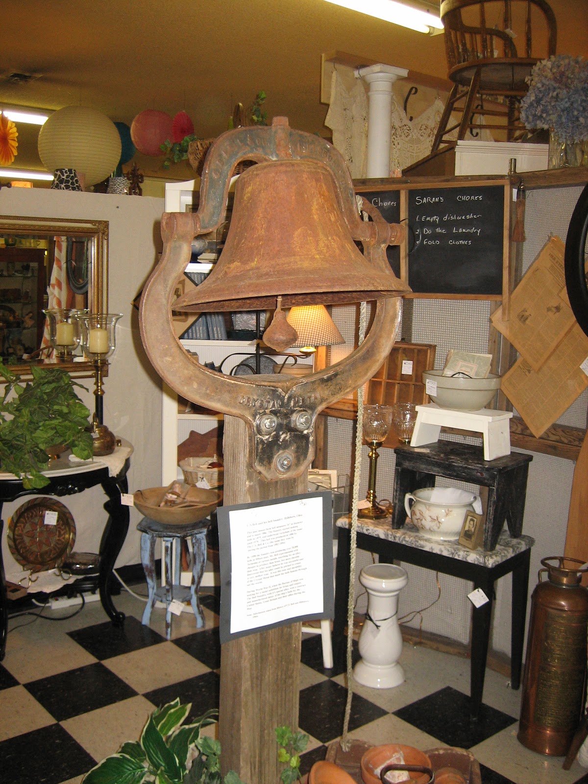 Charlotte's Web Antiques: FABULOUS FARM BELL
