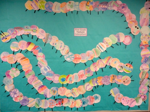 Thomas Elementary Art: 1st Grade Texture Caterpillars