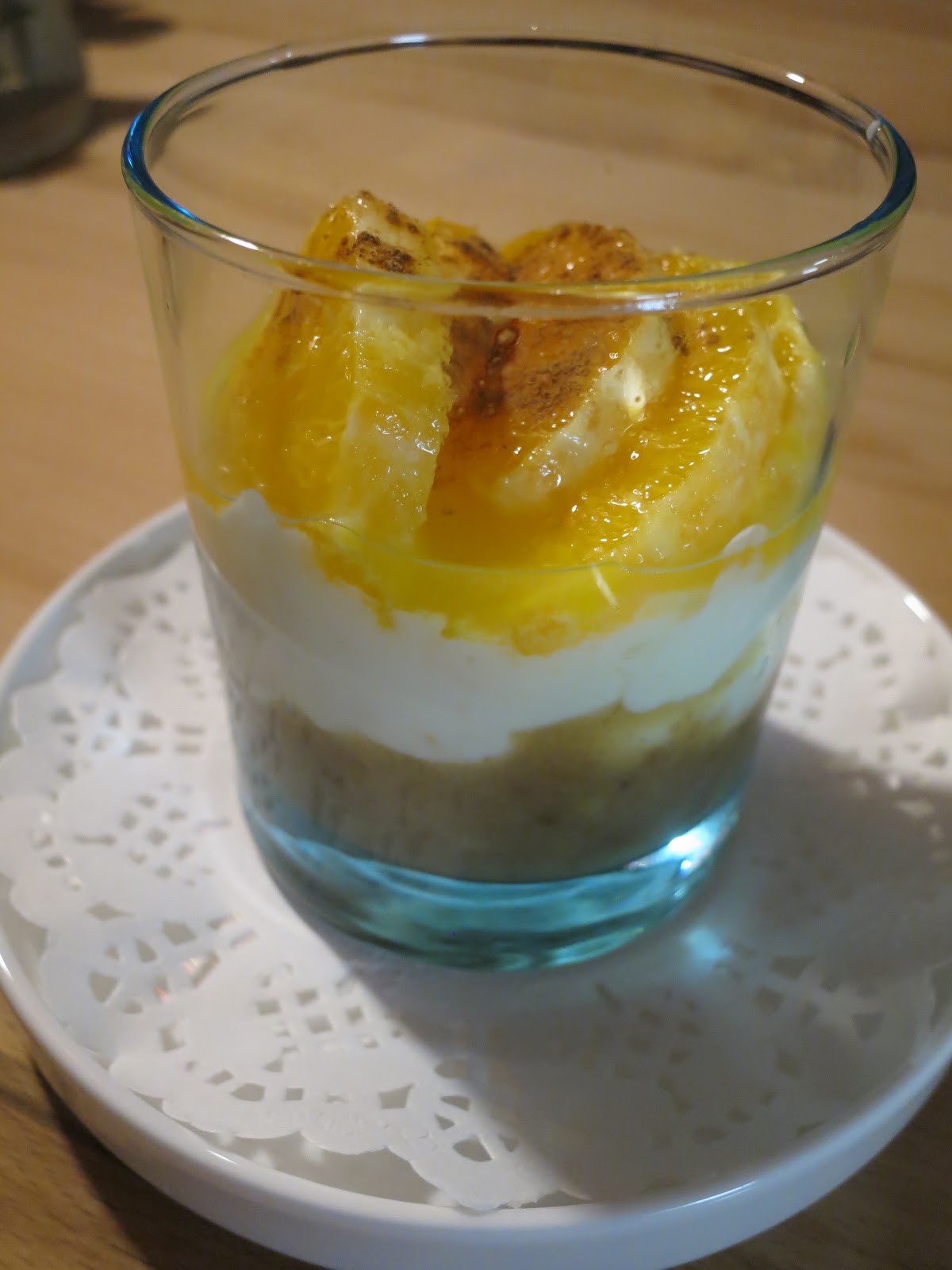 Fliederbaum: Maroni-Dessert mit mazerierten Orangen