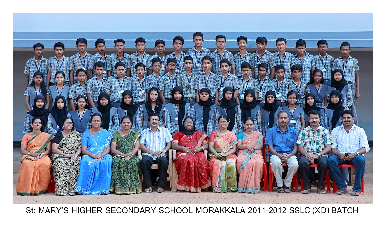 St.Mary's HSS Morakkala: SSLC 2011-12 BATCH