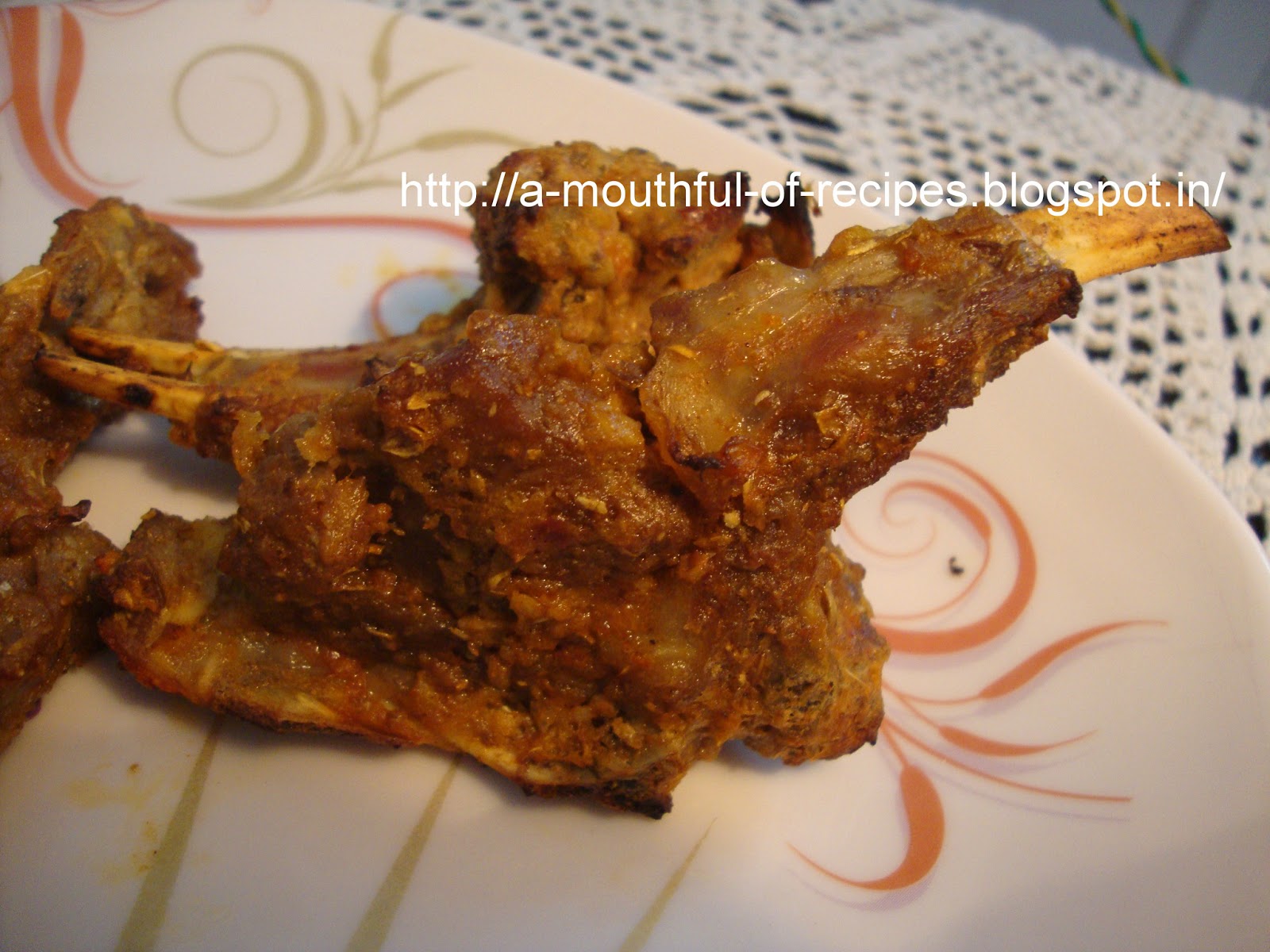 A Mouthful Of Recipes: Spicy Barbequed (BBQ) Mutton Chops