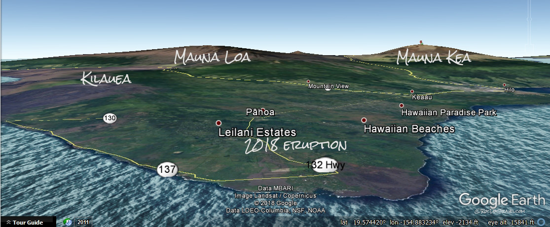 Mauna Kea Observatory Map