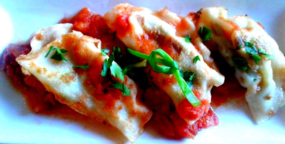 Dumplings d'asperges et frauxmage