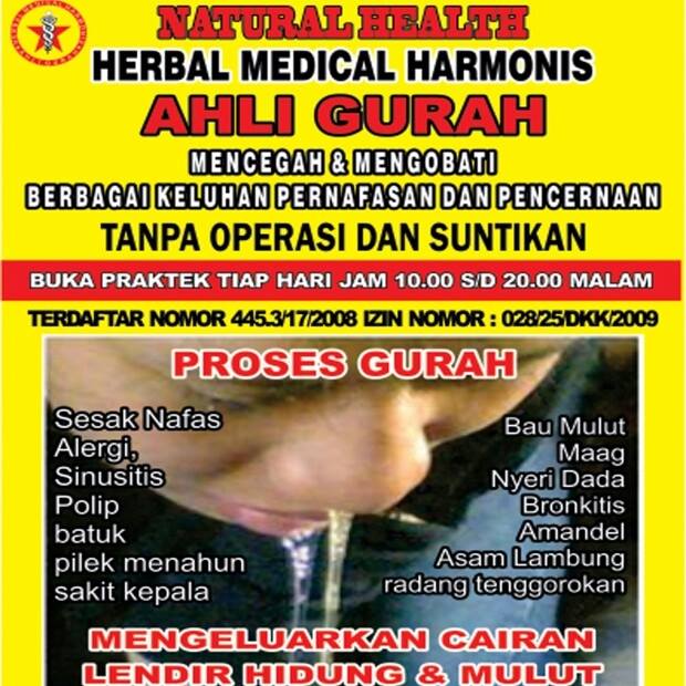 MENGOBATI BERBAGAI KELUHAN GURAH ~ HERBAL MEDICAL HARMONIS BALIK PAPAN