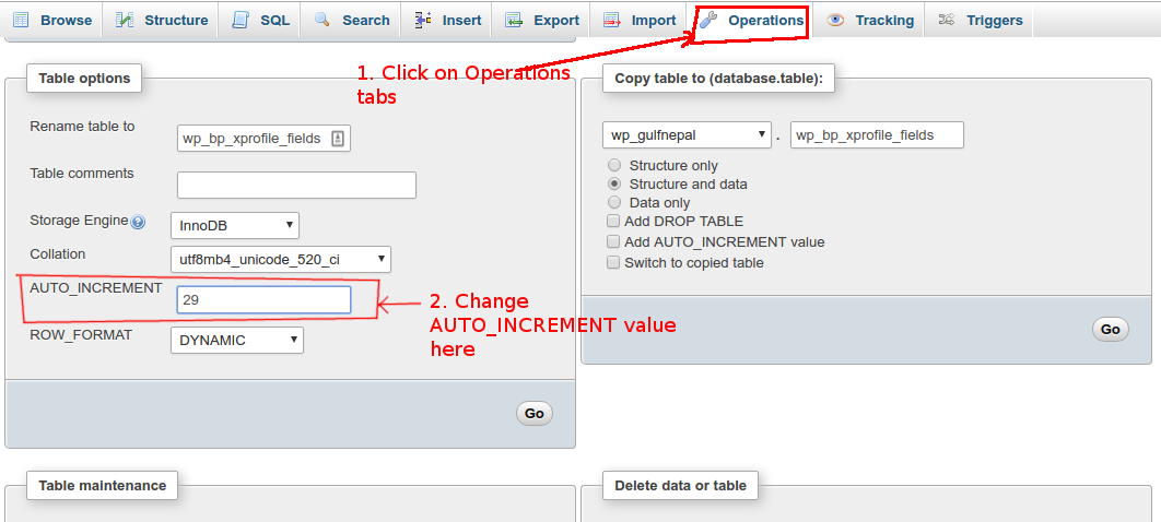 Reset AUTO_INCREMENT Value in MySQL Reset AUTO_INCREMENT Value in MySQL