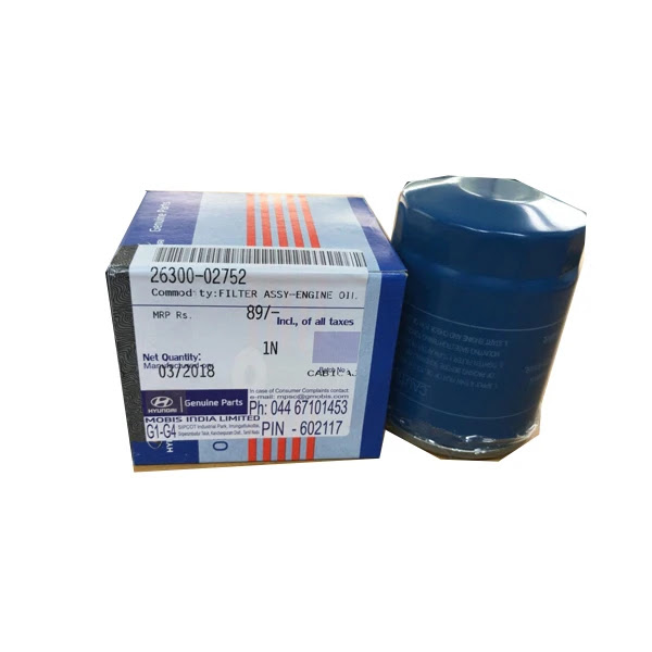 [Hàng Chính Hãng] Lọc nhớt, lọc dầu động cơ Hyundai i10 Grand, Kia ...