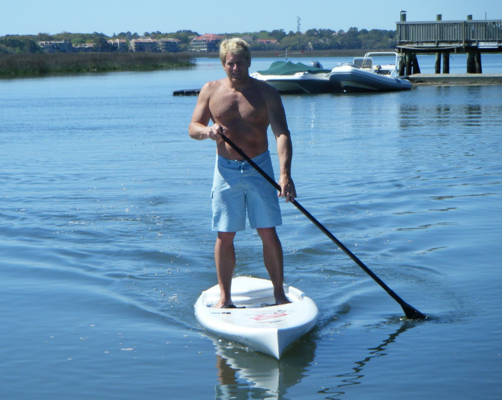 Atlantic Paddle Surfing: Flat water paddle today