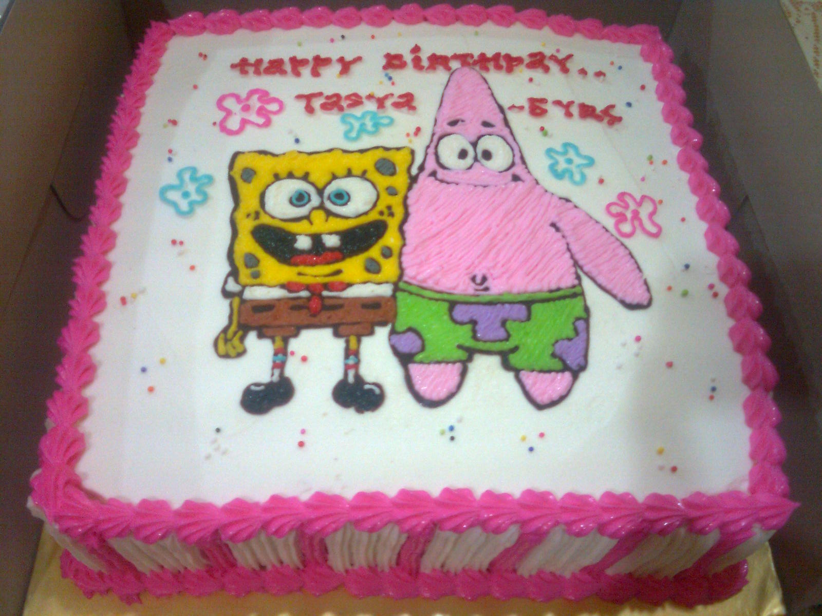 FEINAZCAKESHOUSE: Kek Spongebob & Patrick Star (KBC 221)