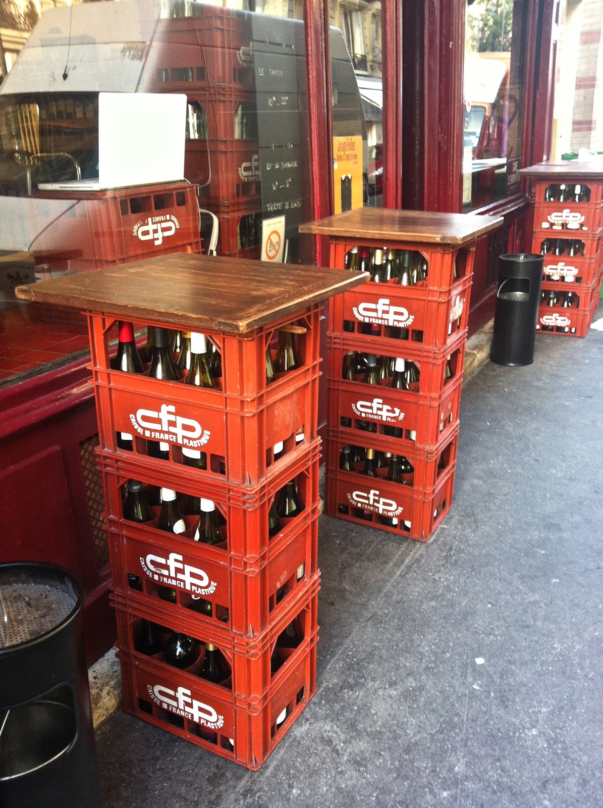 Plastic crates, Beer crate, Crate table