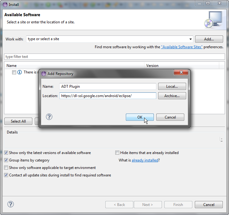 Instalasi Eclipse dan ADT Plugin – hendyariefhidayat
