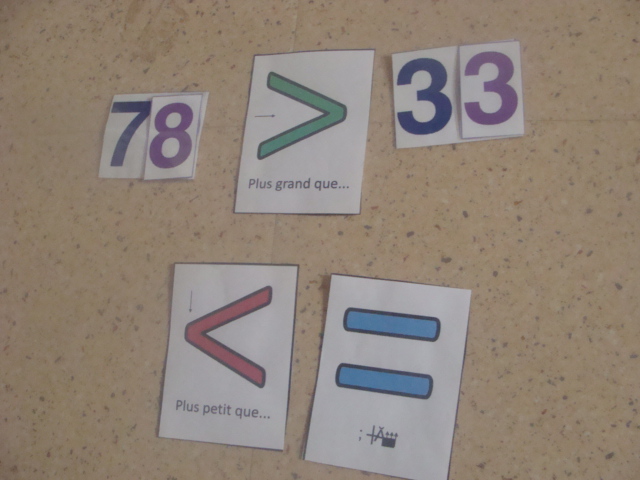 Plus petit et plus grand que | On fait l'école à la maison