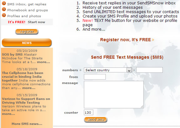 Send sms now - lopisuper