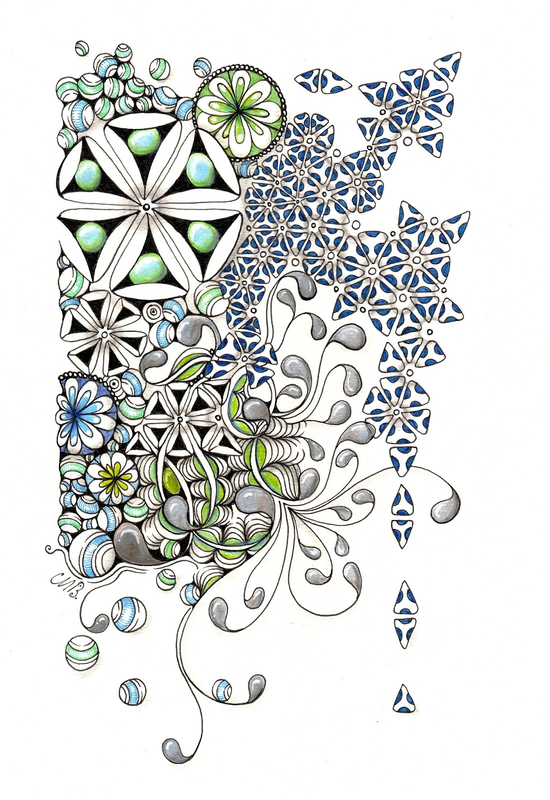Shelly Beauch: Zentangle Inspired Art Colour-In