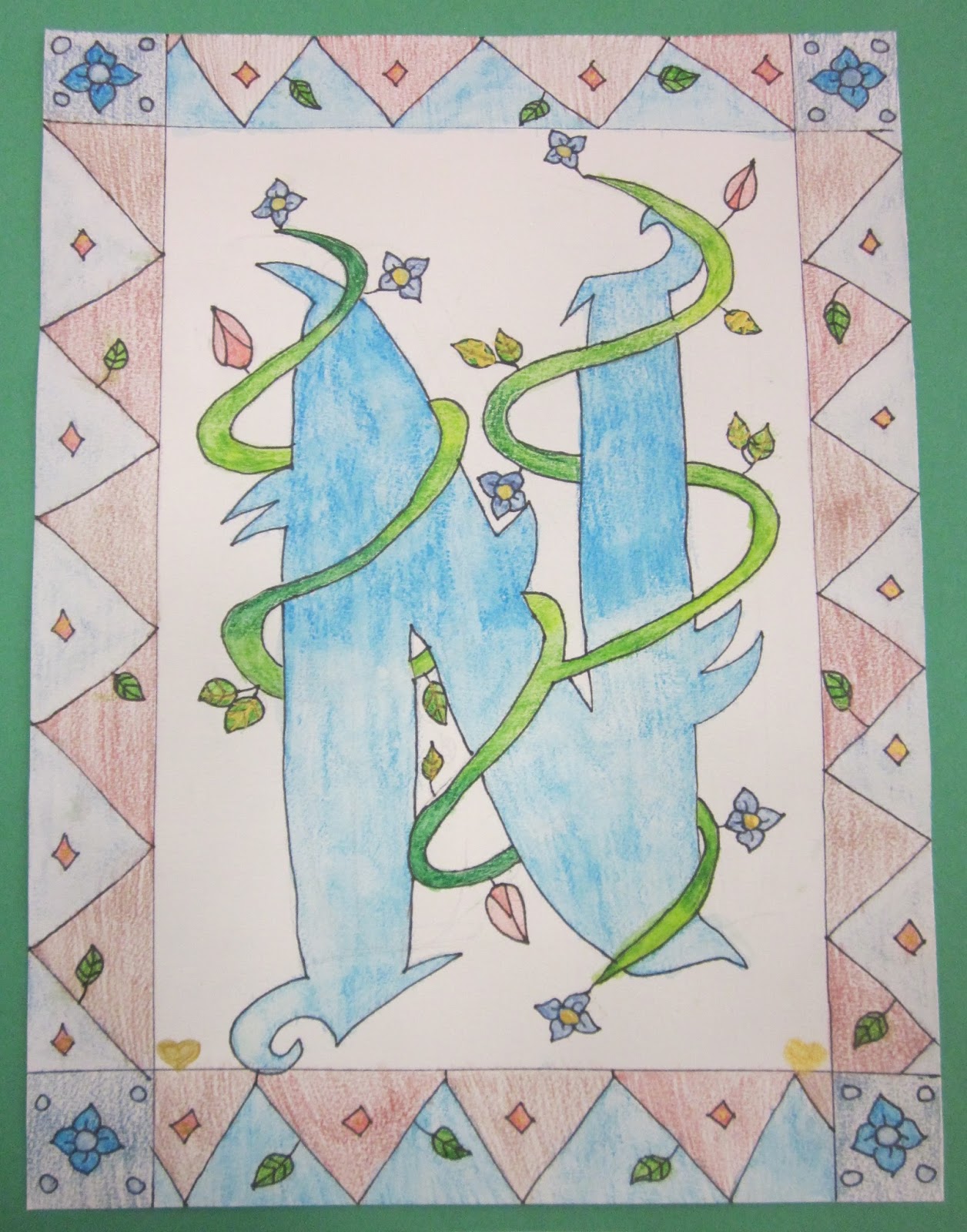 Student Art Gallery: Illuminated Letters