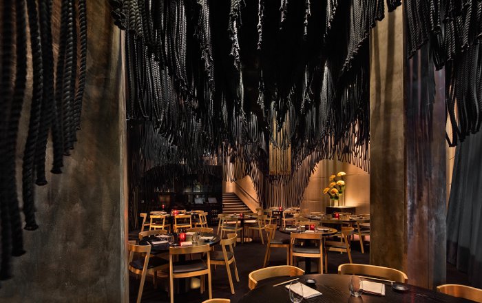 Beatiful Home Desaign: Simple Contrast in the Sokyo Restaurant Interior ...