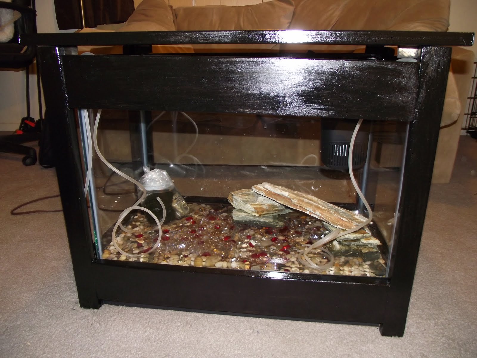 Jose's DIY Ideas : Fish tank coffee table