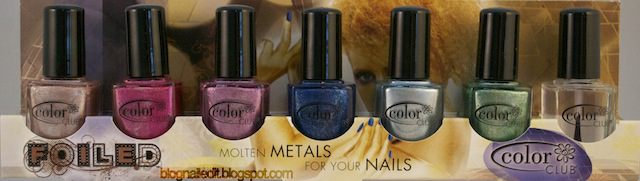 Color Club Foiled Collection Swatches - Nailed It | The Nail Art Blog