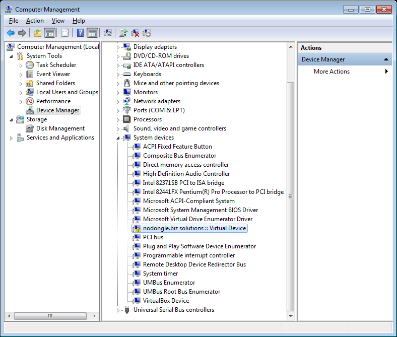 Virtual usb bus enumerator - ptusystem