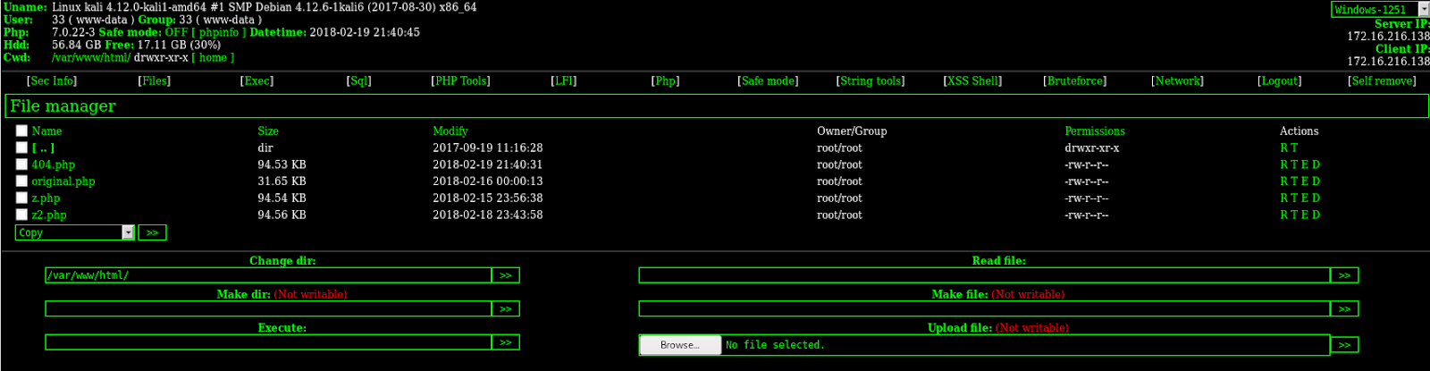 thepcn3rd - Passion for Infosec: Reversing a Webshell - WSO 2.7