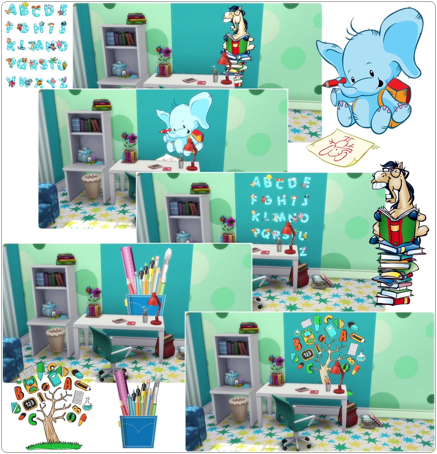 Annett's Sims 4 Welt: Wall Deco "Kids"