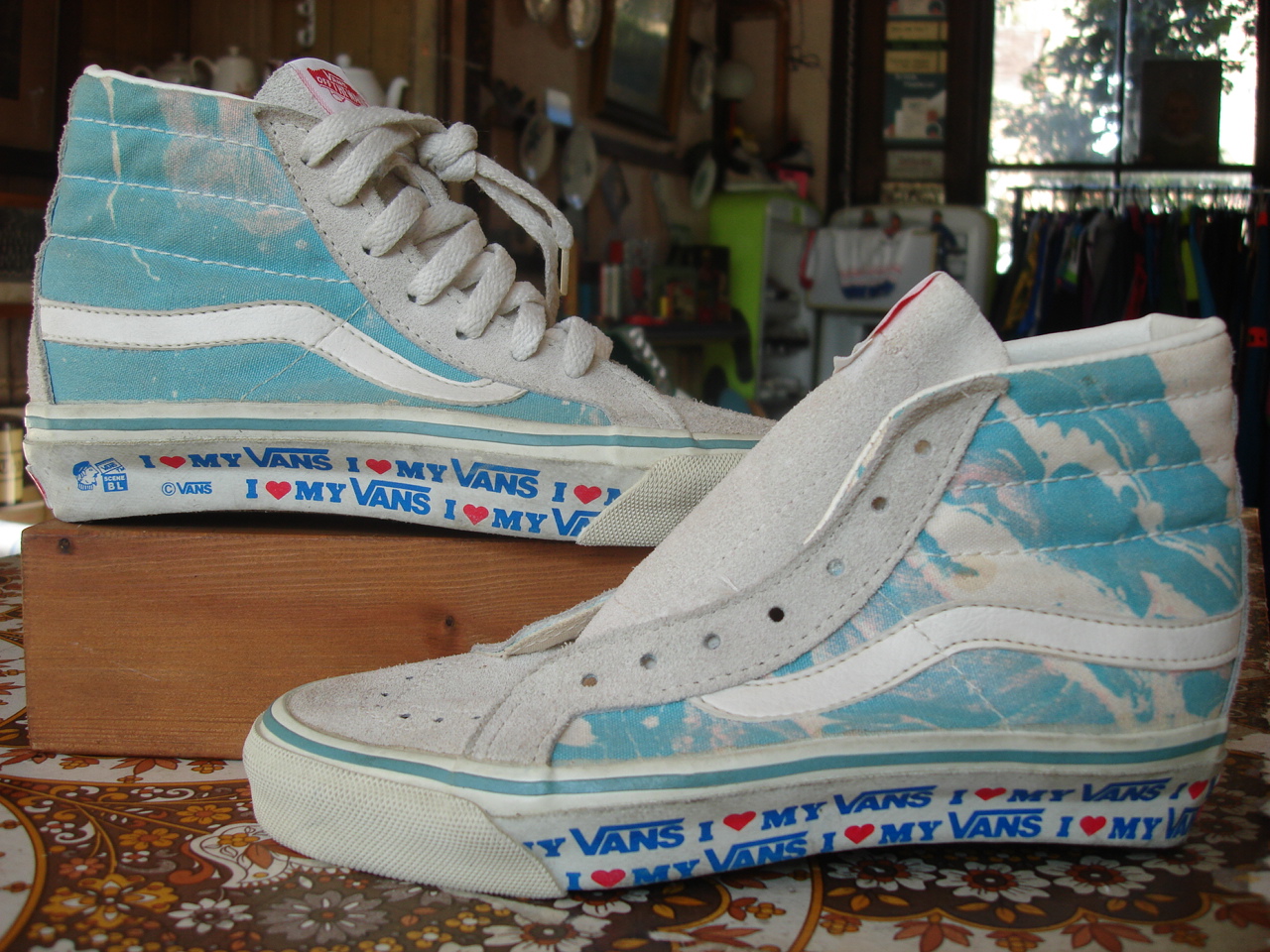 theothersideofthepillow: vintage VANS tie dye IHEART MY VANS scene BL ...