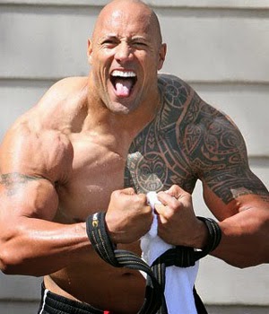 Celebrities and bodybuilding photos: Bodybuilding With Dwayne Johnson