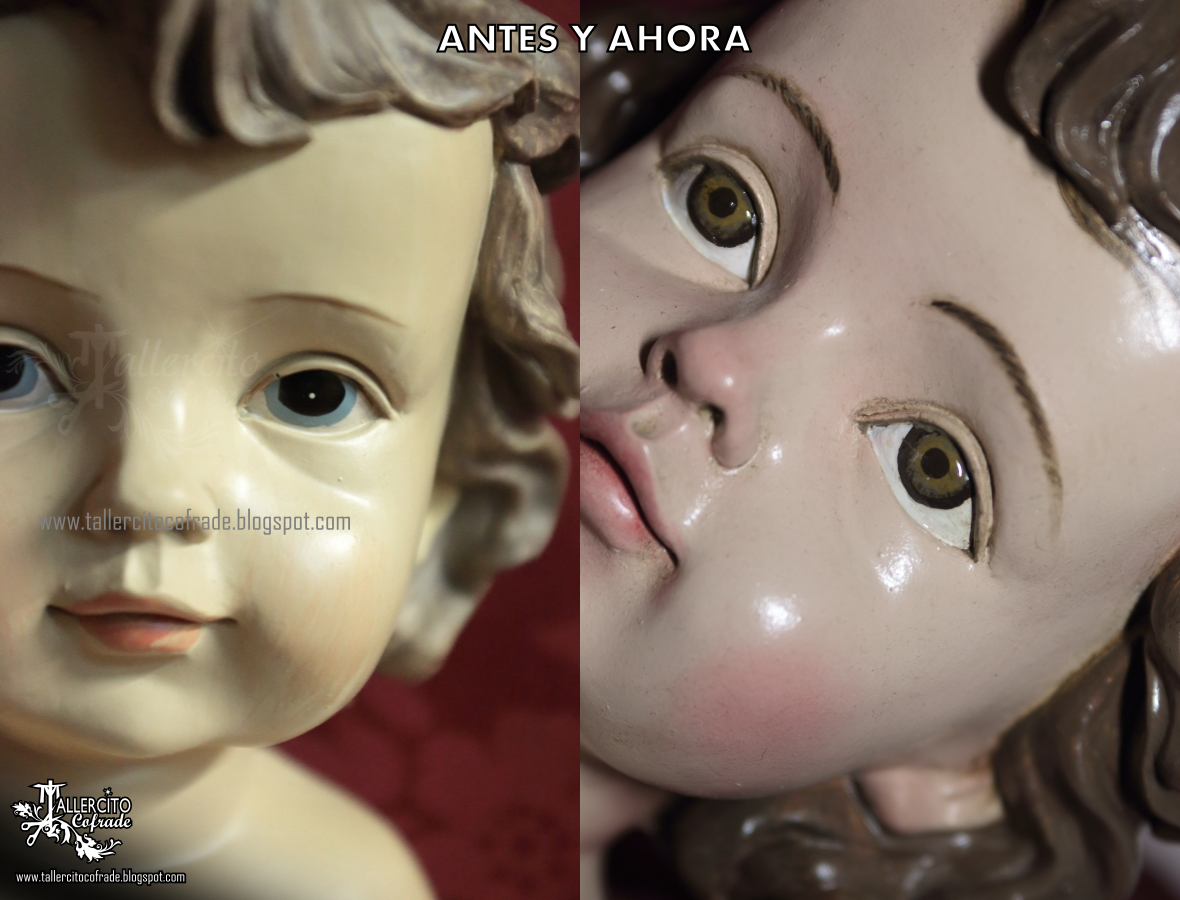 Niño Jesús restaurado para Andujar con nueva policromía