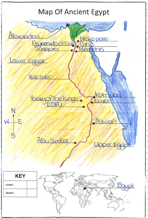 Room 6 Halcombe School 2019: Ancient Egypt mapping
