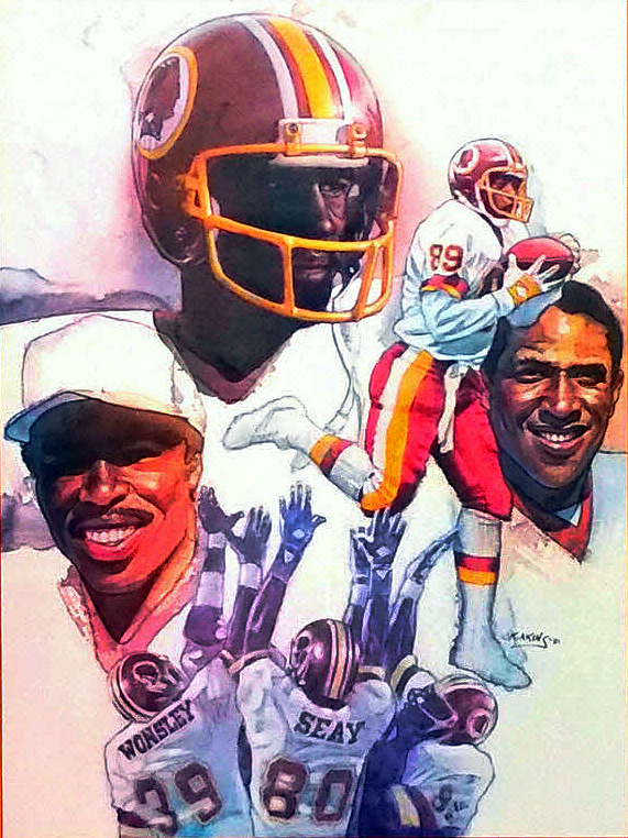Pro Football Journal Presents: NFL Art: Washington Redslins Smurfs