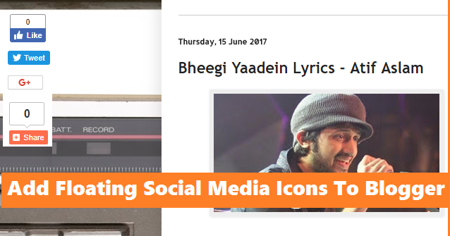 How to Add Floating Social Media Icons to Blogger