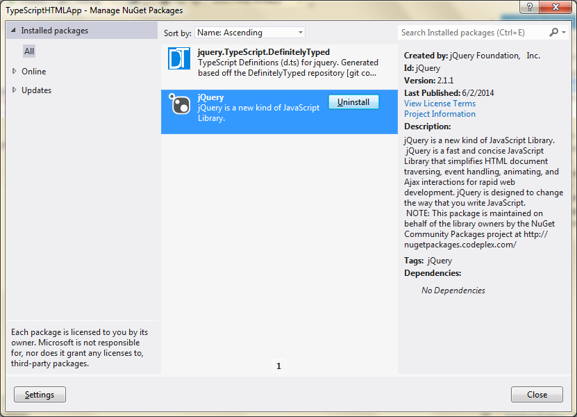 Developers Integration Of Jquery With Typescript