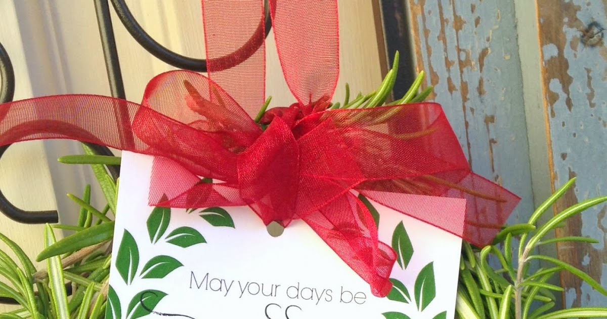 michelle paige blogs: Rosemary Wreaths with Printable Tag