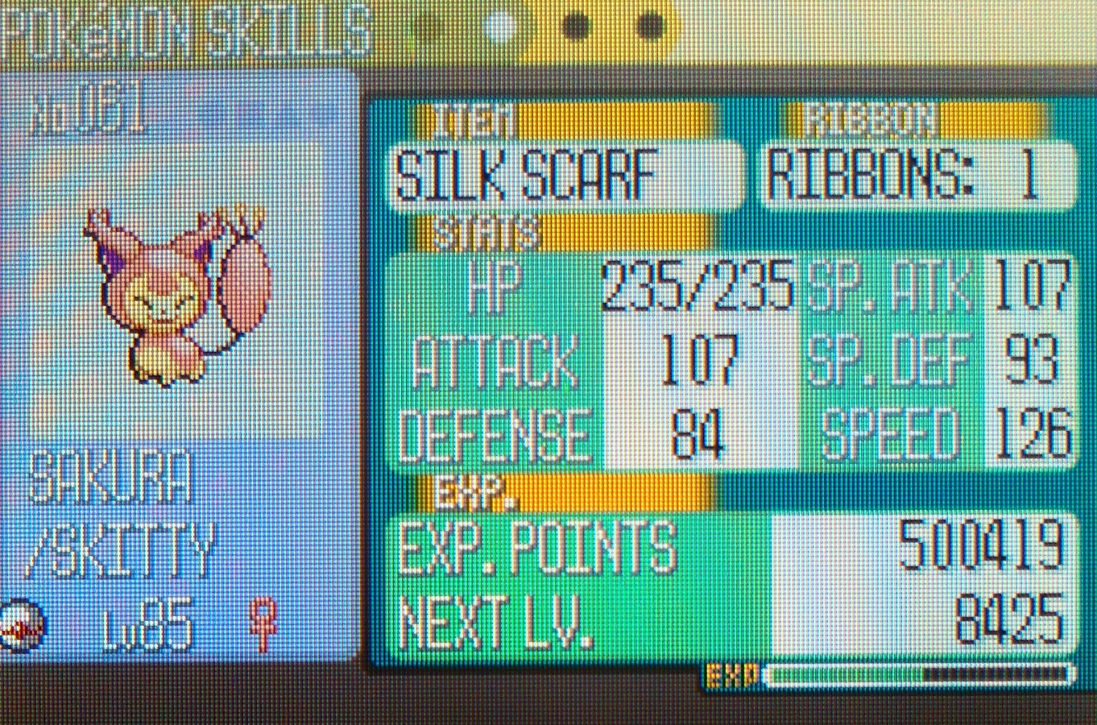 Pokemon Skitty Evolution Chart