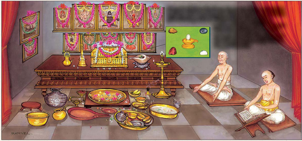 Hindu Holy Home Shrine Accoutrements