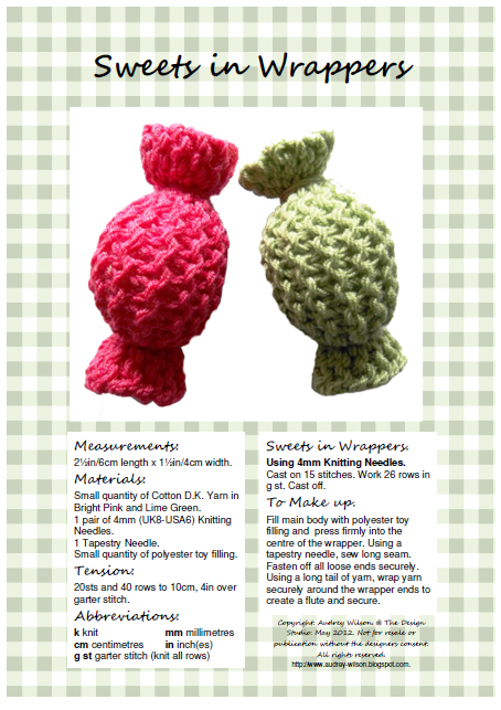 UK Hand Knitting Association. Make Me Sweet. Free Hand Knitting Patterns.
