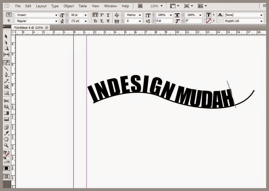Teks Mengikuti Path di Adobe Indesign | Belajar Indesign