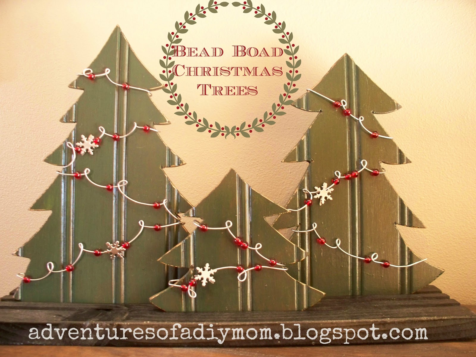 Bead Board Trees Update - Adventures of a DIY Mom