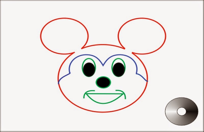 Ejercicios de Diseño Gráfico: MICKEY MOUSE